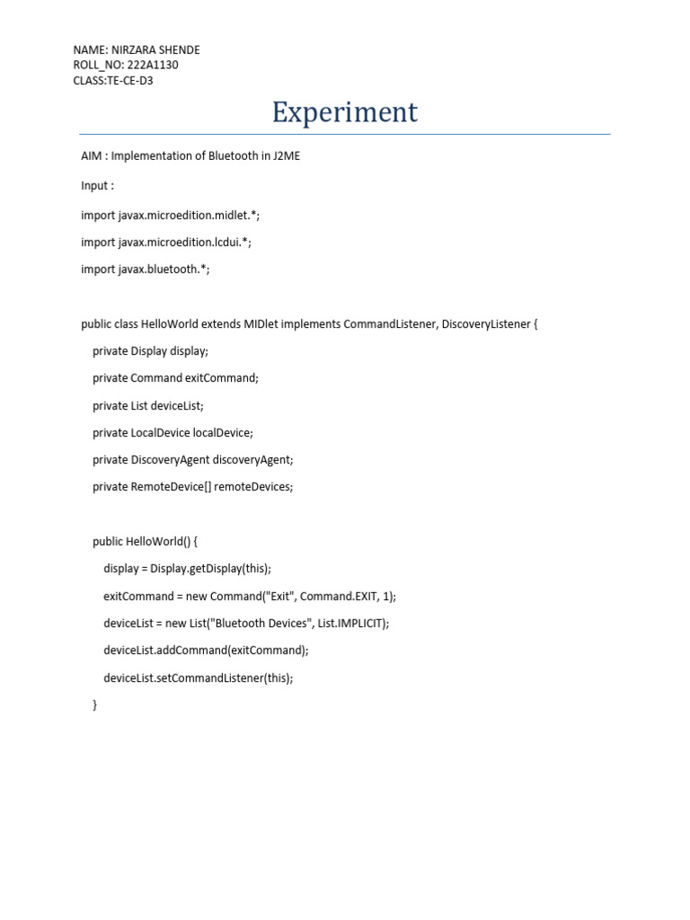222A1130_MCC_EXP- 7 | PDF | Computer Programming | Software Engineering