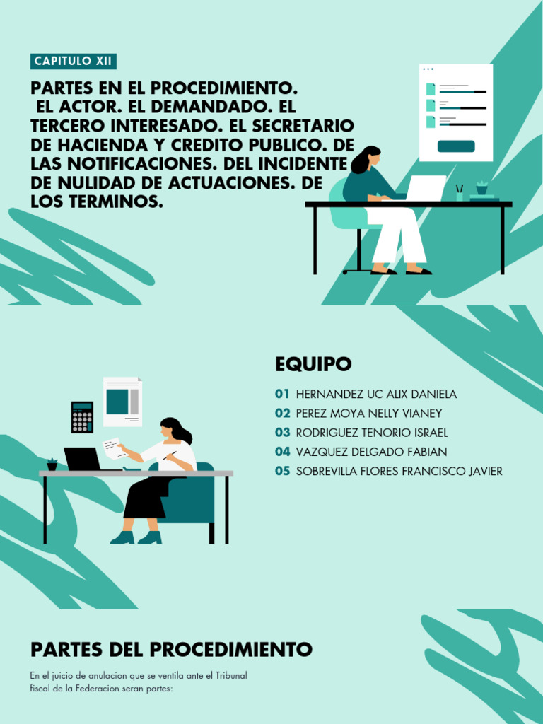 PARTES EN EL PROCEDIMIENTO. EL ACTOR. EL DEMANDADO. EL TERCERO ...