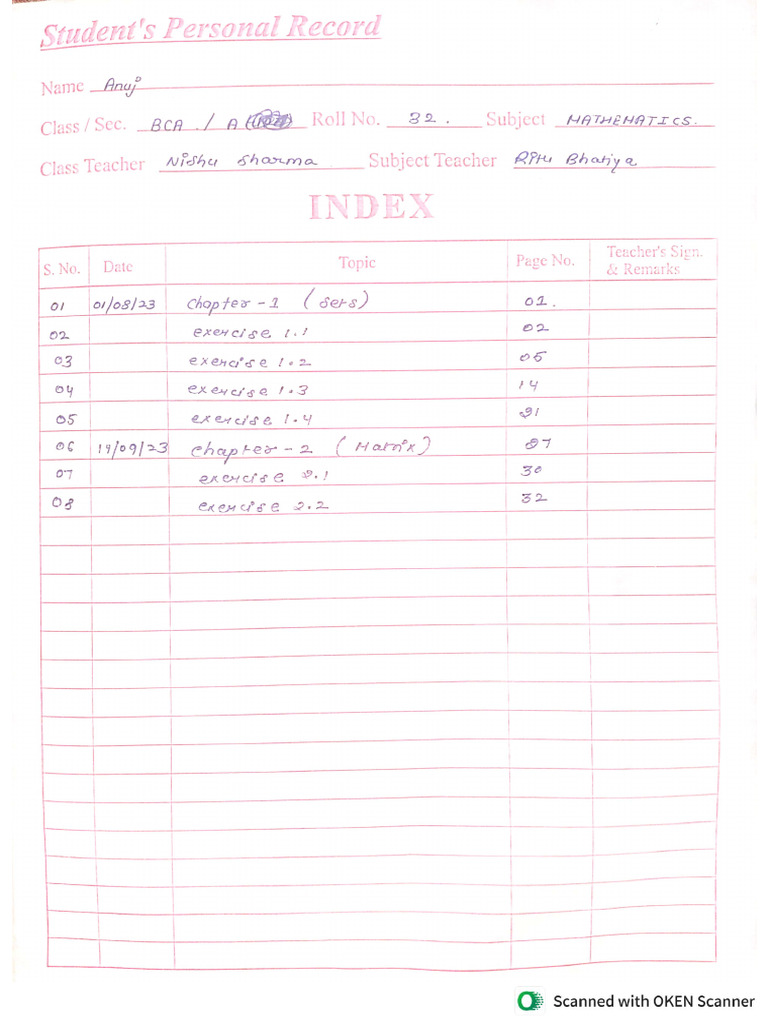 Anuj (Math Chapter 1st and 2nd) Answer Key | PDF Anuj (Math Chapter 1st and 2nd) Answer Key | PDF