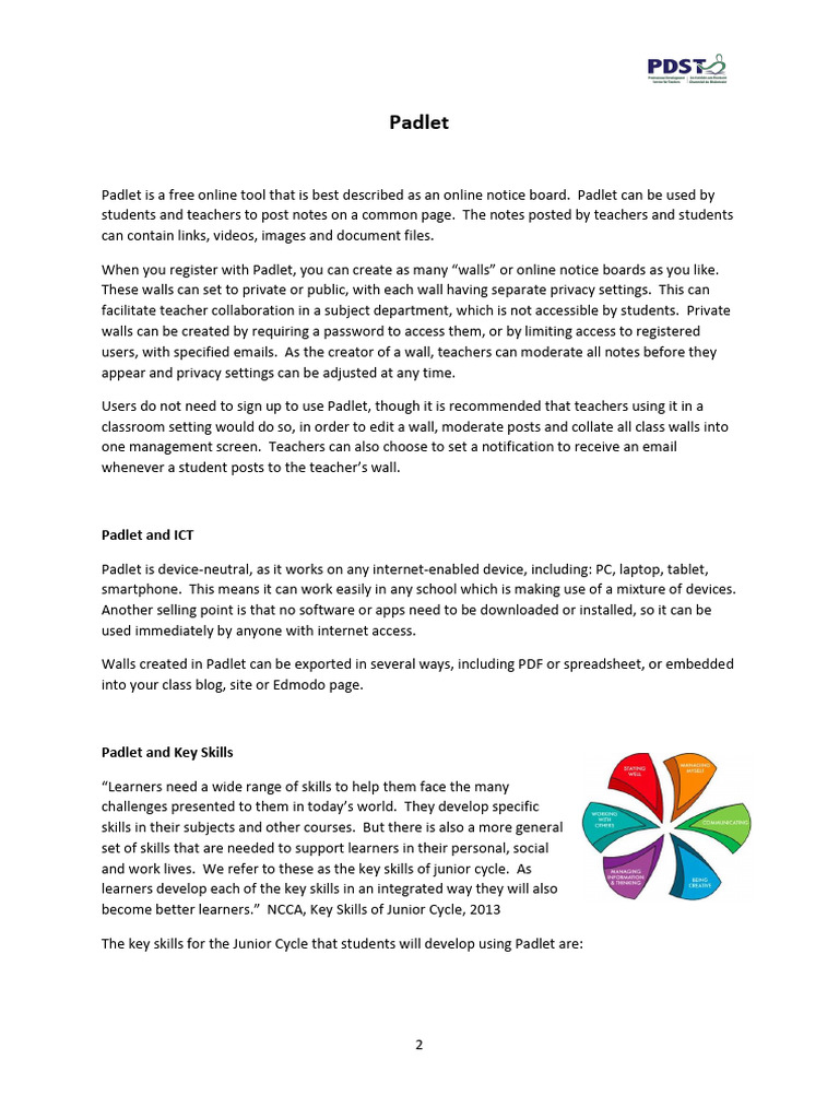 Padlet Guidebook | PDF | Learning | Educational Technology