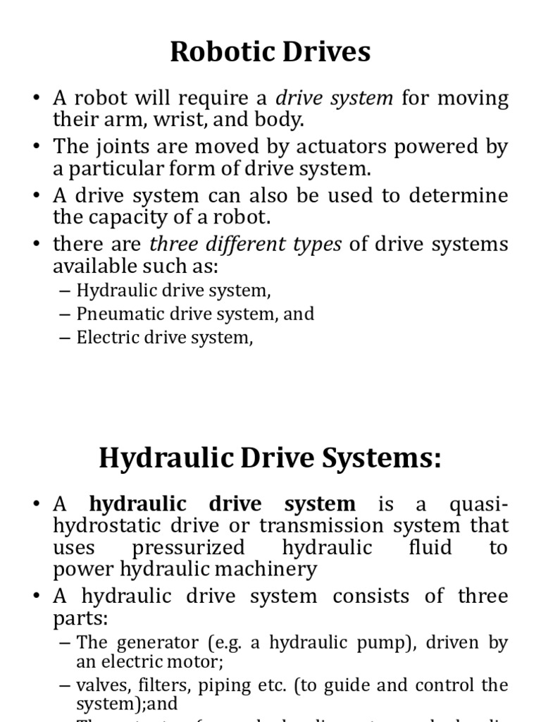 Topic_5_Robotics Drives | PDF | Actuator | Engines