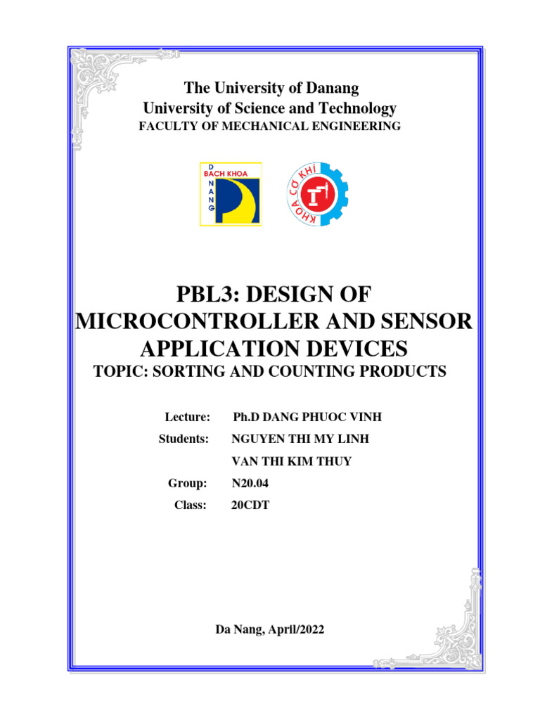 PBL3 Đồ Án Môn Học | PDF | Microcontroller | Electronic Circuits