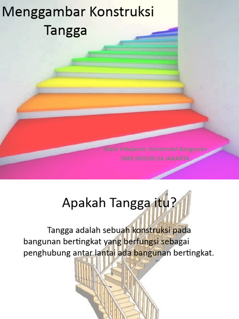 Rumus dan Jenis Tangga Konstruksi | PDF