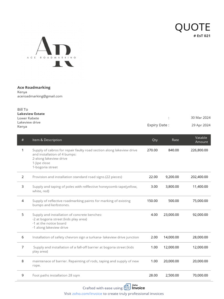 Quote: Bill To | PDF