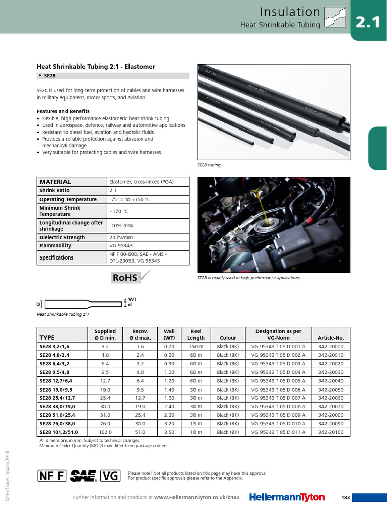 Heat Shrinkable Tubing | PDF | Materials | Building Materials