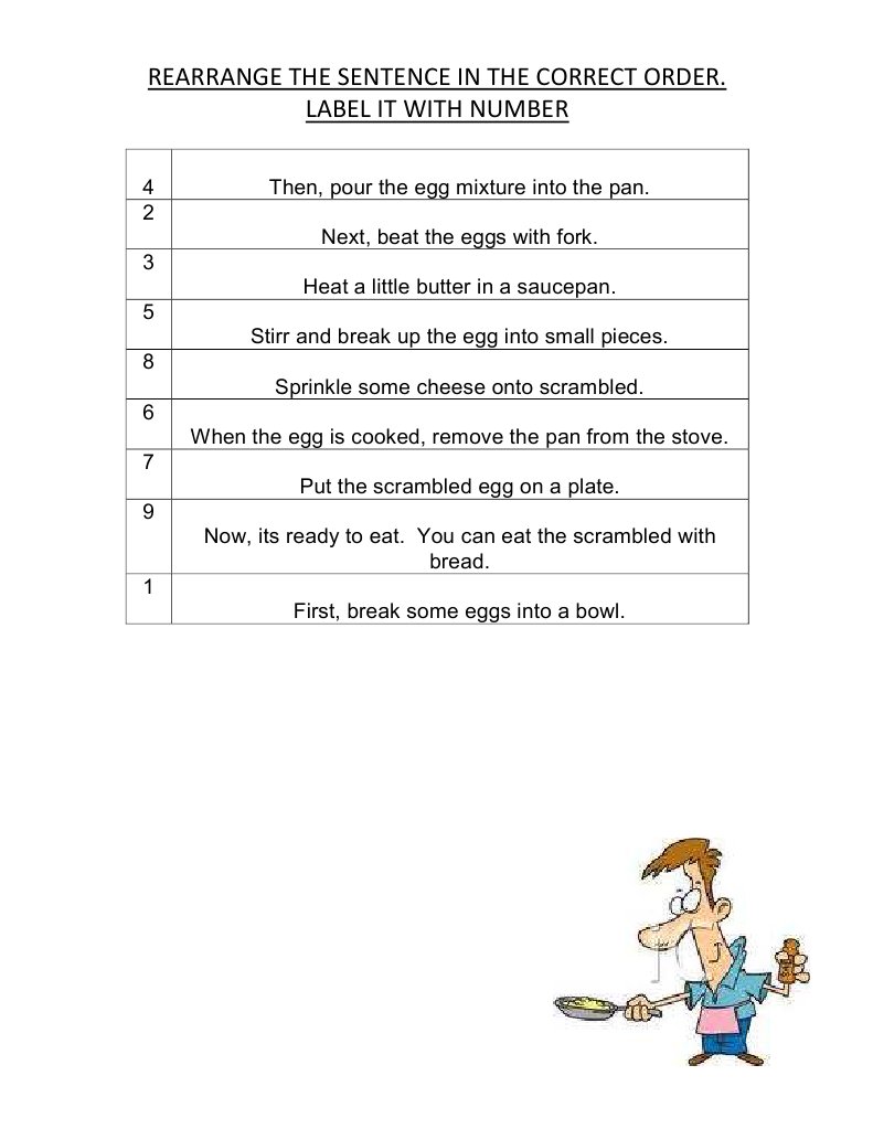 Scrambled Egg Activities | PDF