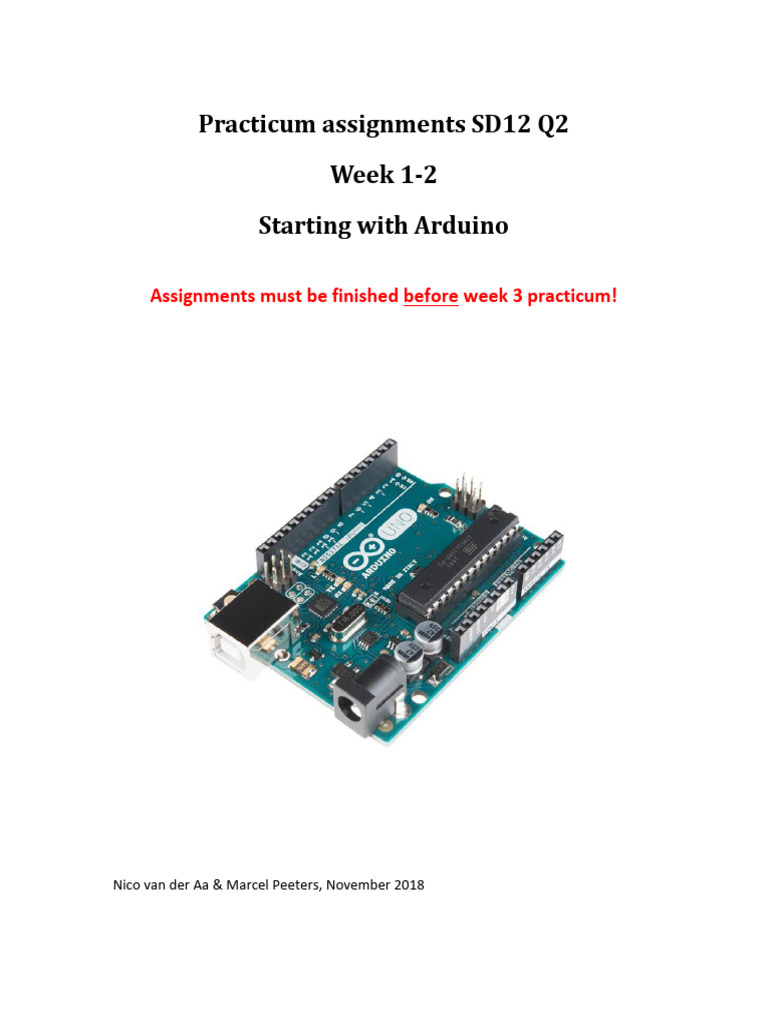 SD12 Q2 Assignments - Week 1-2 - Introduction to Arduino | PDF | Arduino | Switch