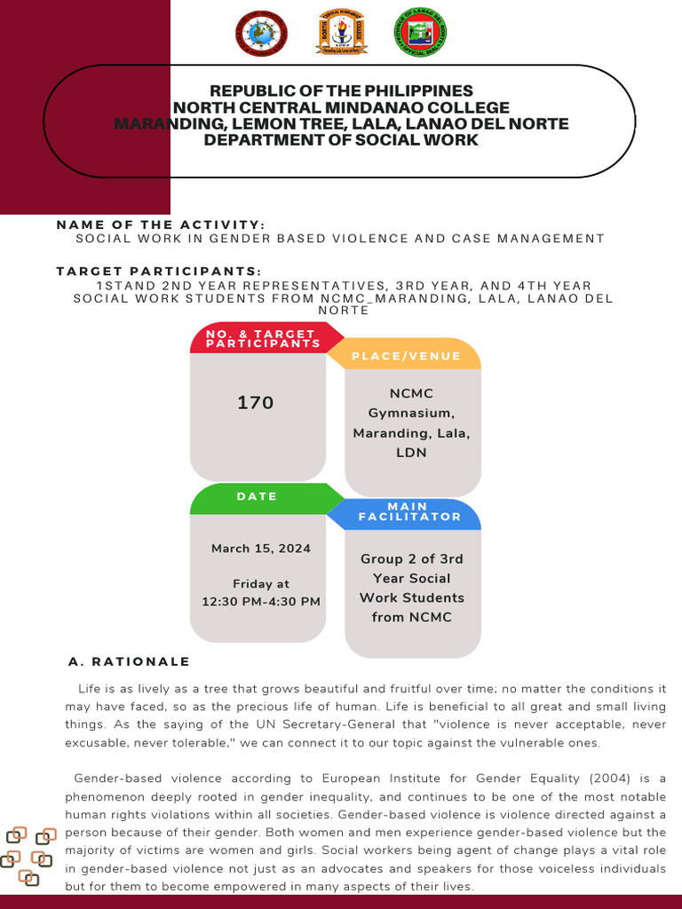 Seminar G4 Training Design | PDF | Social Work | Violence Against Women