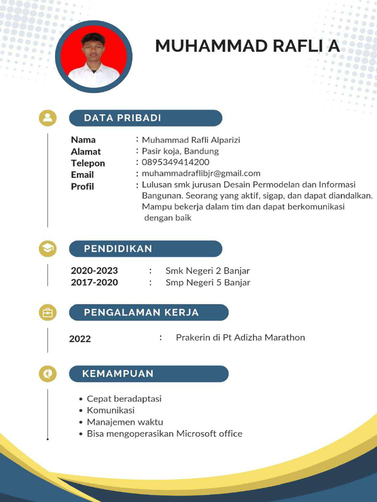 Rafli CV | PDF