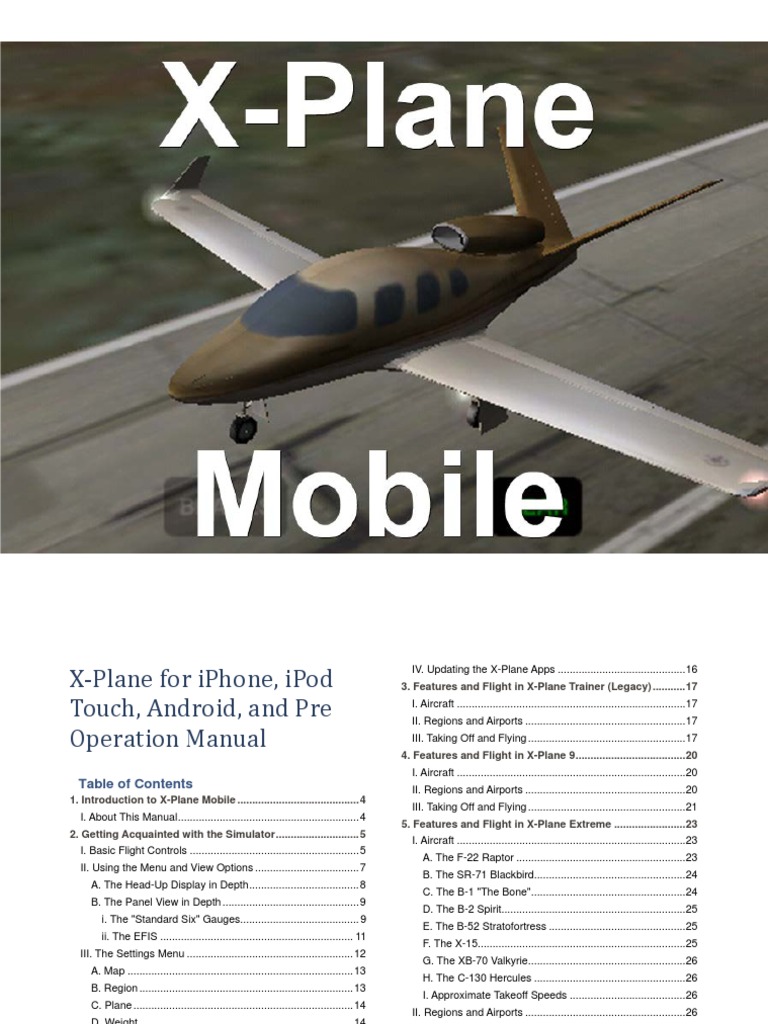 X-Plane Mobile Manual | PDF | Aeronautics | Aerospace
