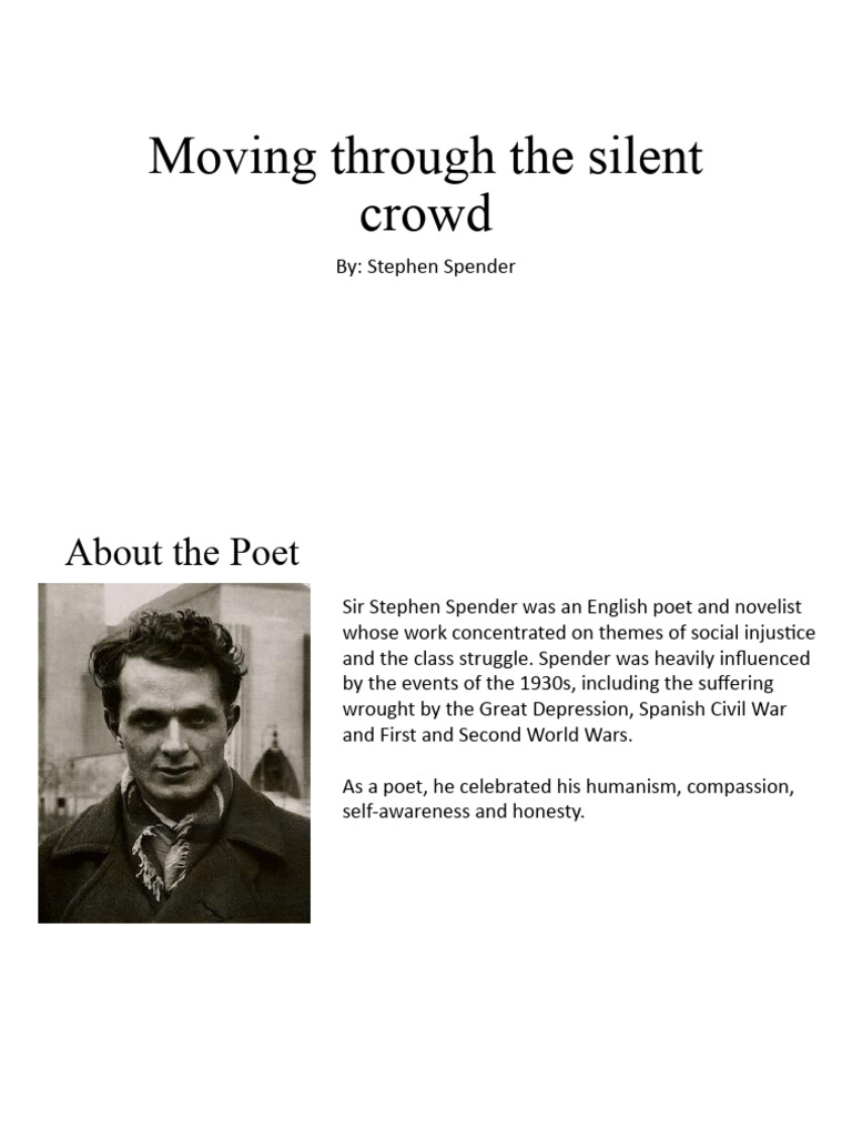 Moving Through The Silent Crowd | PDF | Great Depression | Gesture