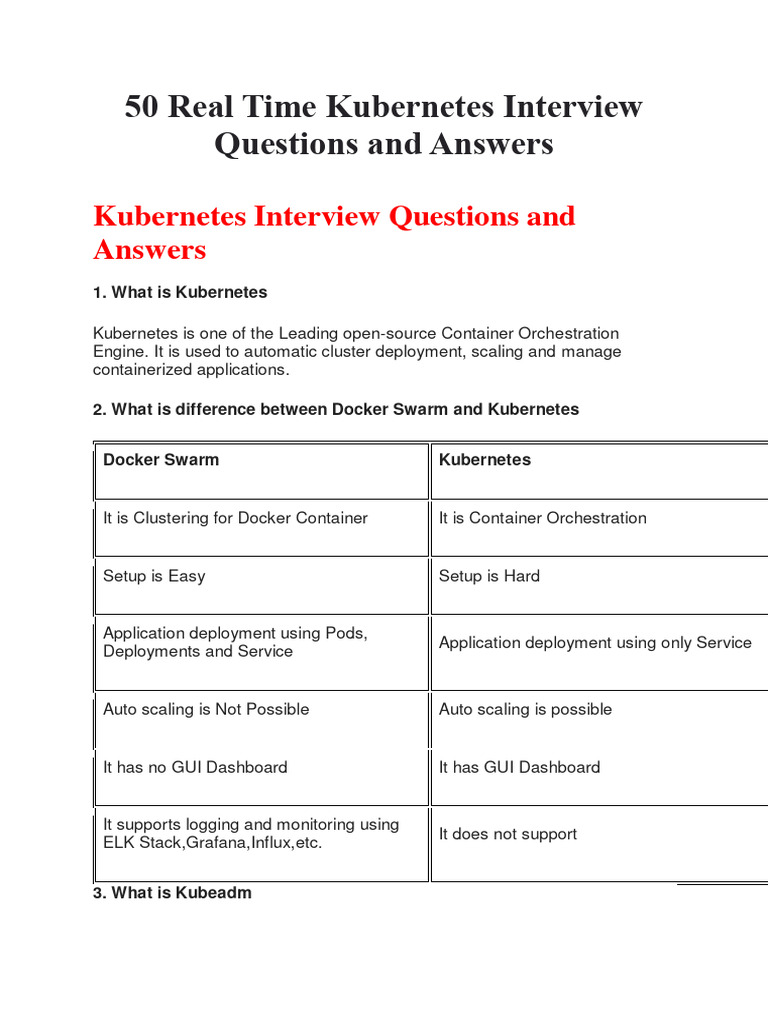 k8s Questions | Download Free PDF | Software | Computing
