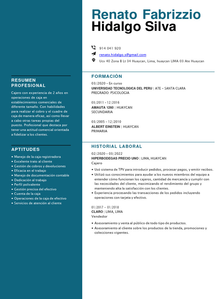 CV 2023 | PDF | Business | Economias