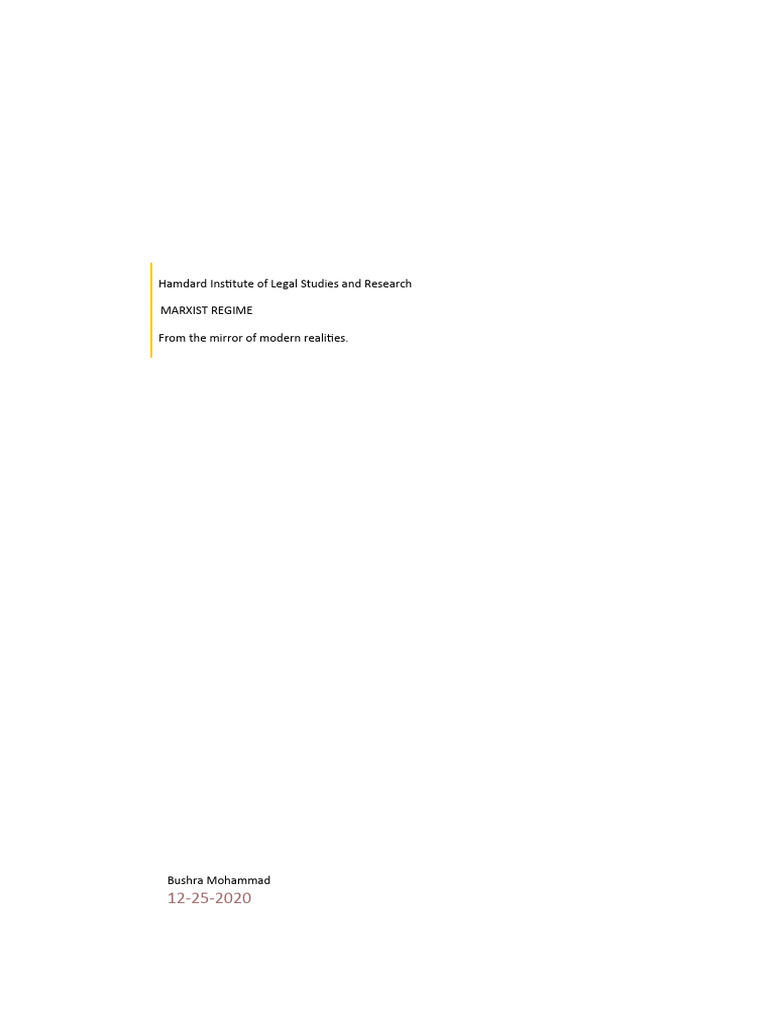 Political Science Project Bushra Mohammad | PDF | Marxism | Karl Marx
