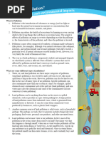 Overview of Pollution Types | PDF | Atmosphere Of Earth | Noise