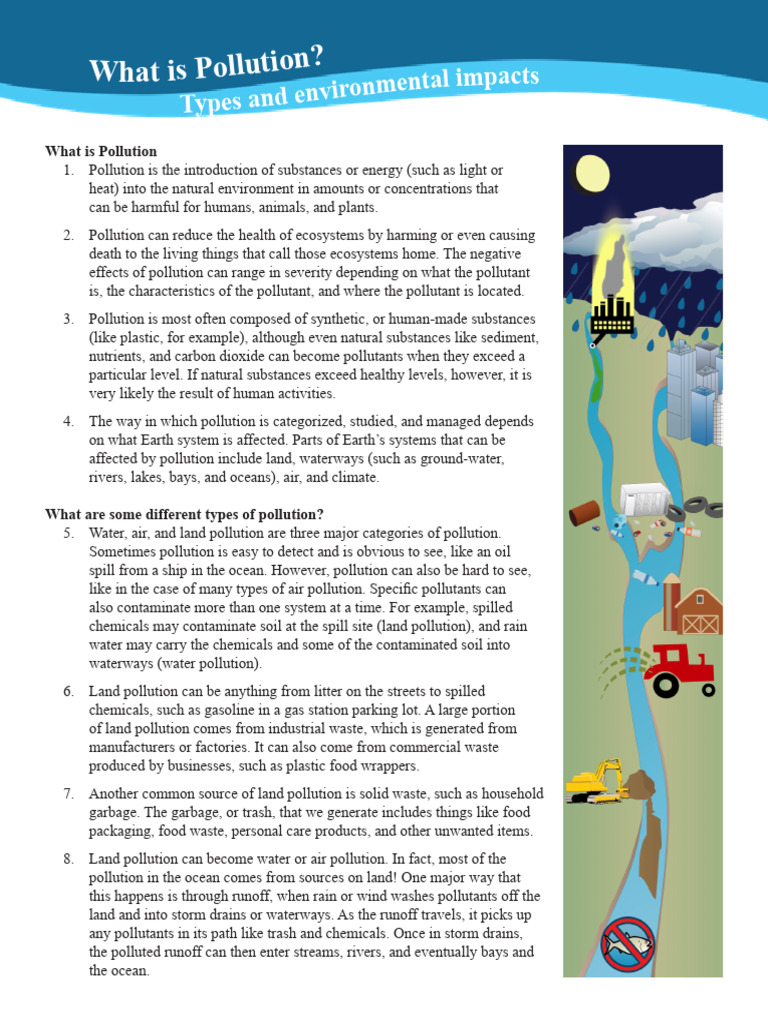 What Is Pollution - Final | Download Free PDF | Water Pollution | Air Pollution