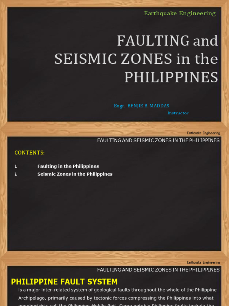 Philippine Faults and Seismic Zones Overview | PDF | Philippines ...