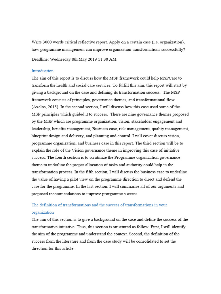 Ford Report | PDF | Strategic Management | Governance