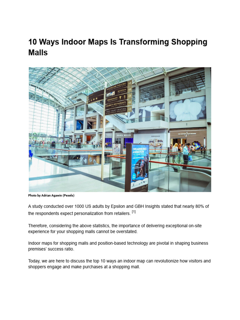 PDF - Top 10 Ways Indoor Maps Transform Shopping Malls | Download Free PDF | Retail | Augmented ...