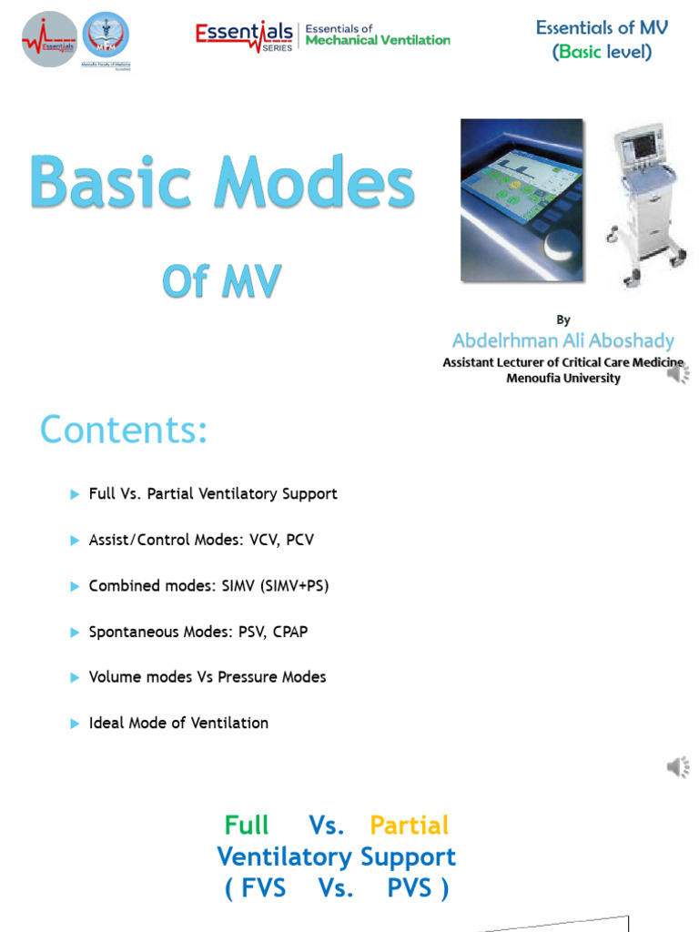 2-3 Basic Modes | PDF | Clinical Medicine | Pulmonology