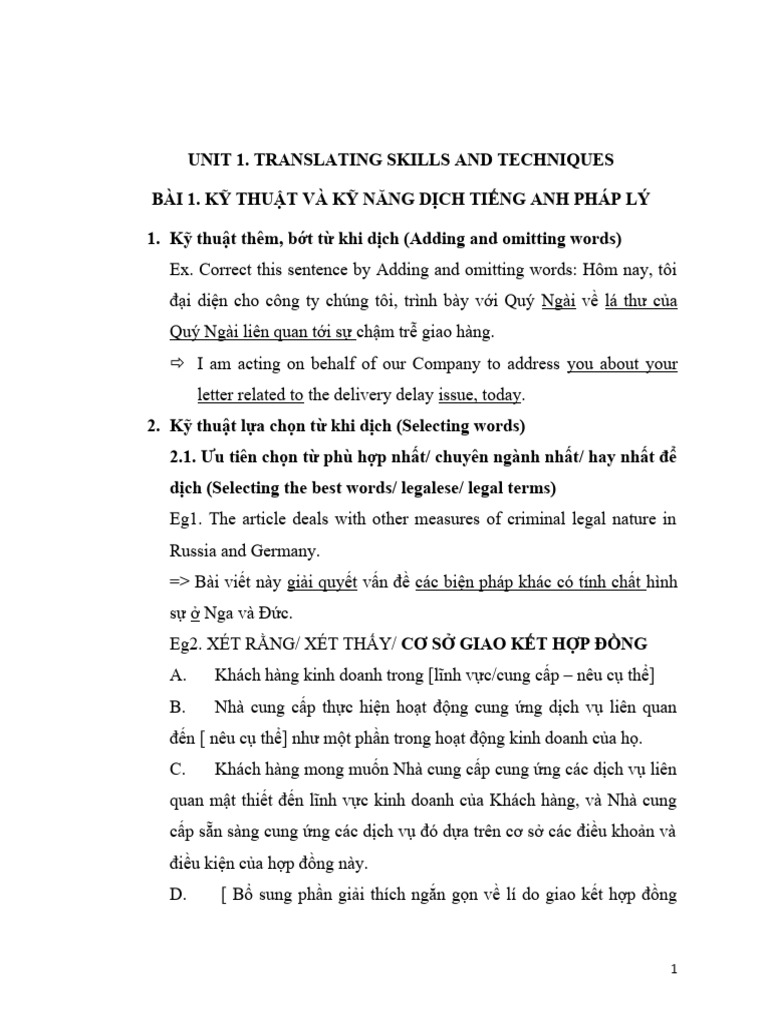 Translation Skill | PDF