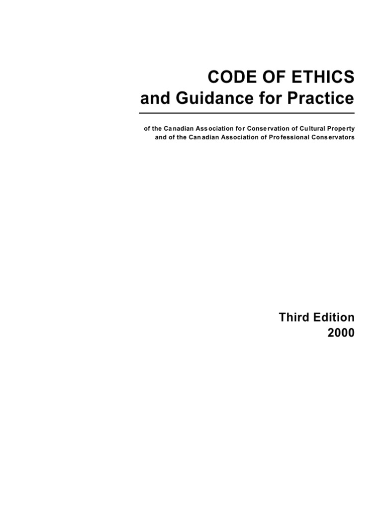 Code of Ethics | PDF