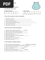 Stage 3 Hippo Exam Sample Test | PDF