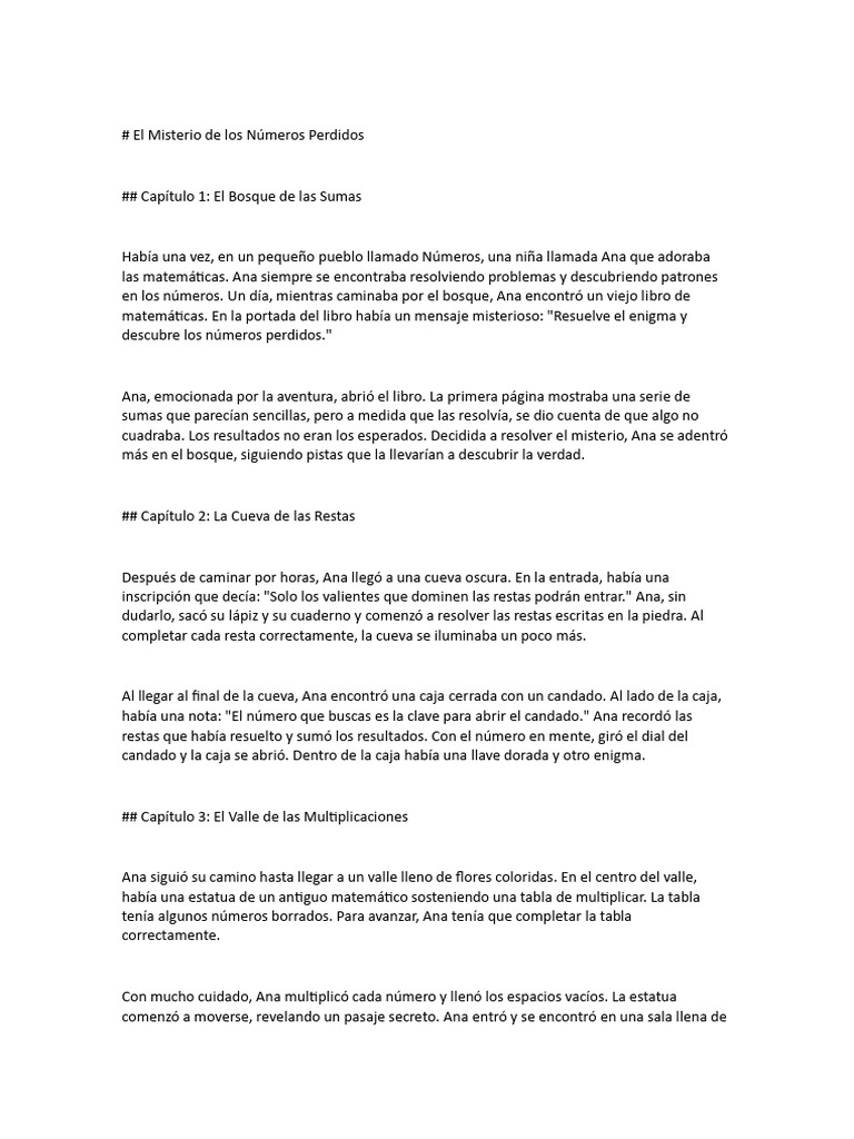 El Misterio de Los Números Perdidos | PDF