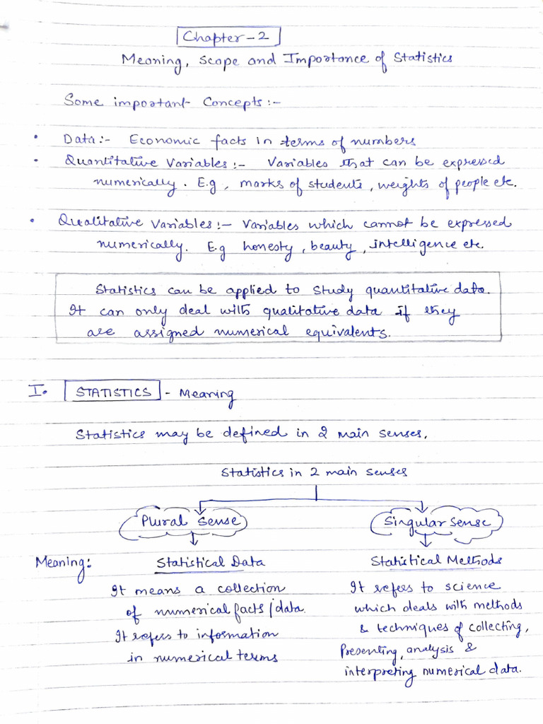 Ch-2 Statistics | PDF Ch-2 Statistics | PDF