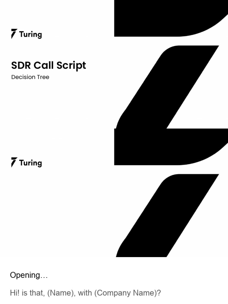 SDR Call Script for Tech Hiring | PDF | Artificial Intelligence ...