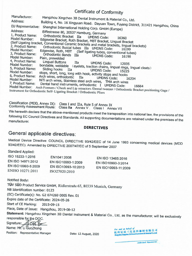 Declaration of Conformity | PDF