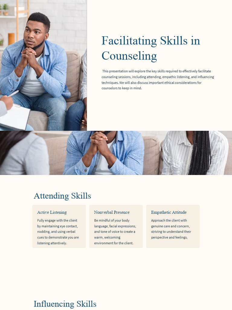 Facilitating-Skills-in-Counseling | PDF