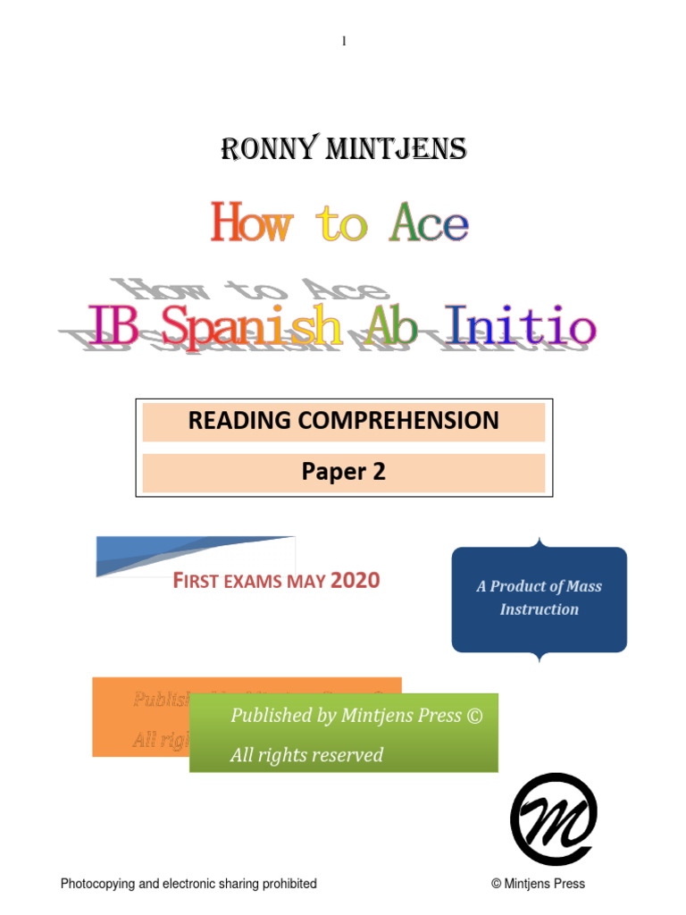 How To Ace Reading Spanish Ab Initio - Sample | PDF | Reading ...