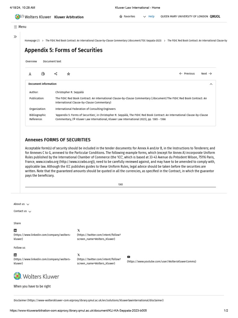 18.5 Appendix 5 | PDF | Business Law | Justice