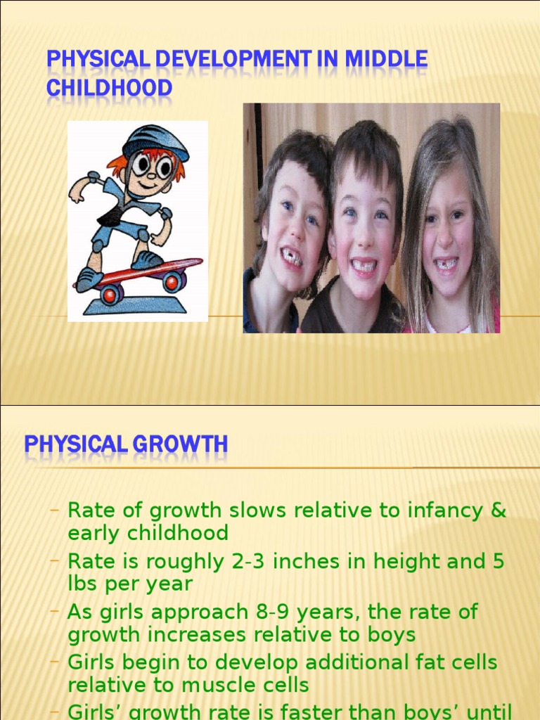 Physical Development in Middle Childhood | PDF | Obesity | Learning ...