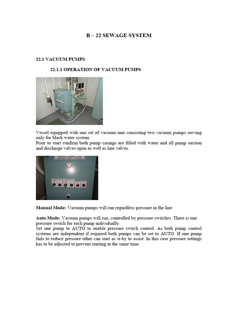 B22 - Sewage System | PDF | Pump | Valve