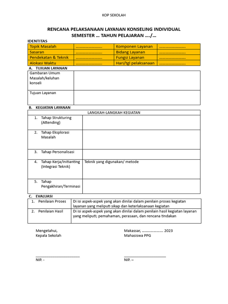 RPL Konseling Individual 2023 | PDF | Seni | Komputer