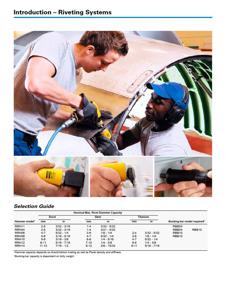 PISTOLETES ATLAS COPCO | PDF | Rivet | Manufactured Goods