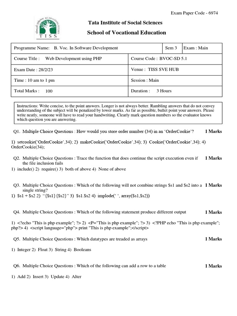WebDevelopmentusingPHP 3 | PDF | Php | Boolean Data Type