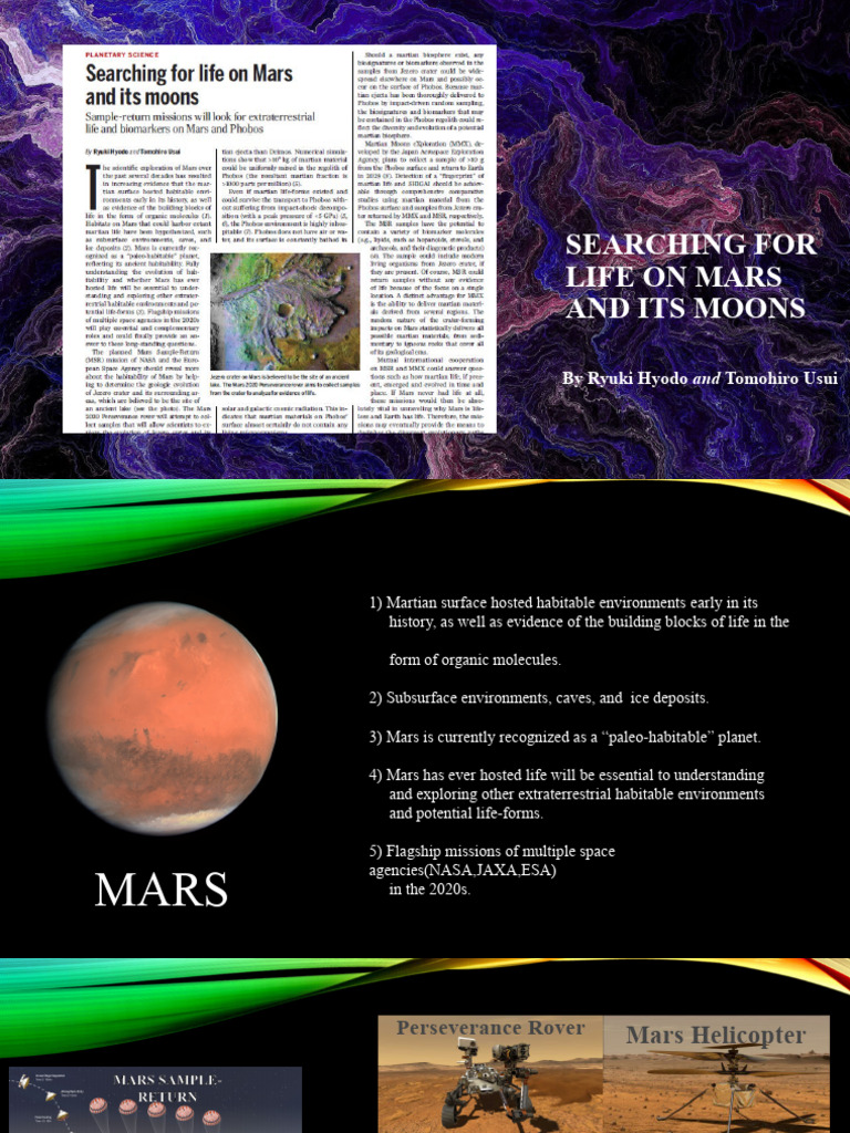 Searching For Life On Mars | PDF | Mars | Life On Mars