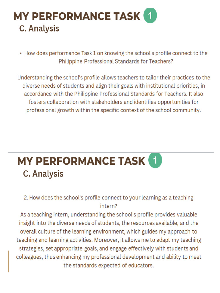 Performance Task 1c | PDF