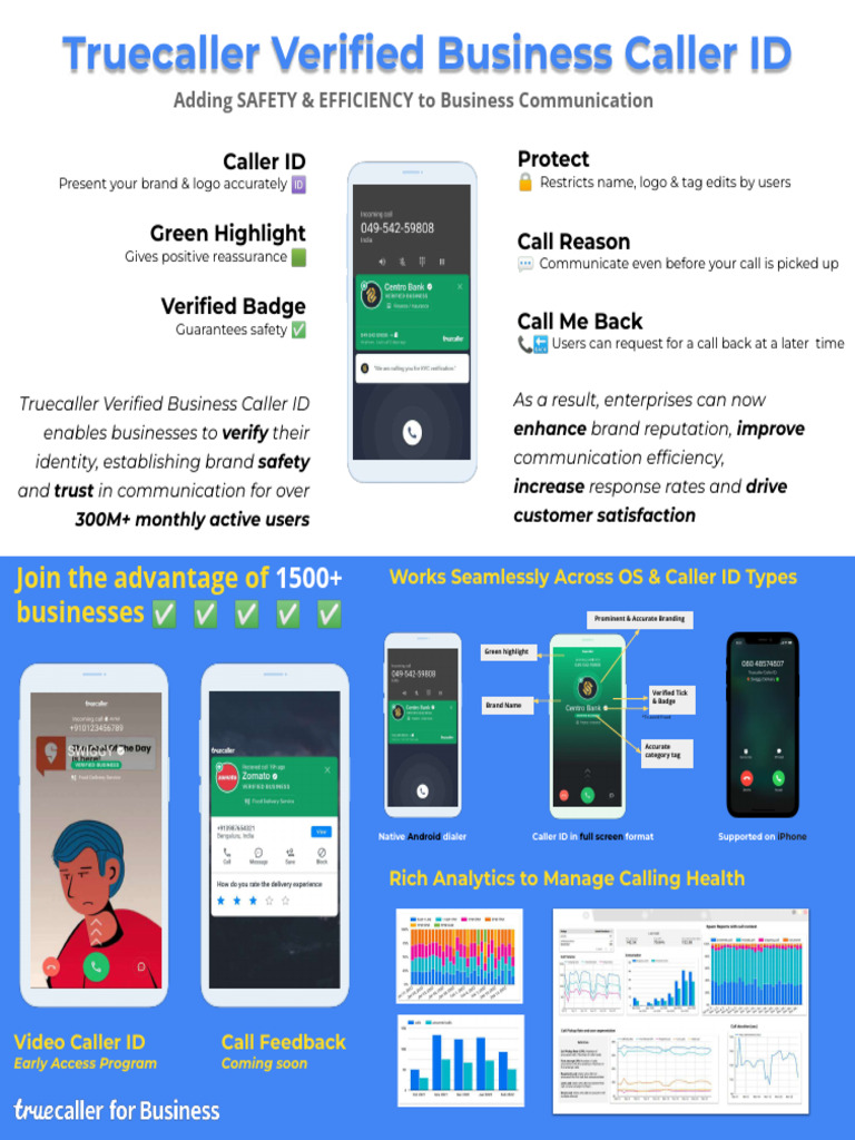 Truecaller Verified Business Caller ID | PDF | Spamming | Brand