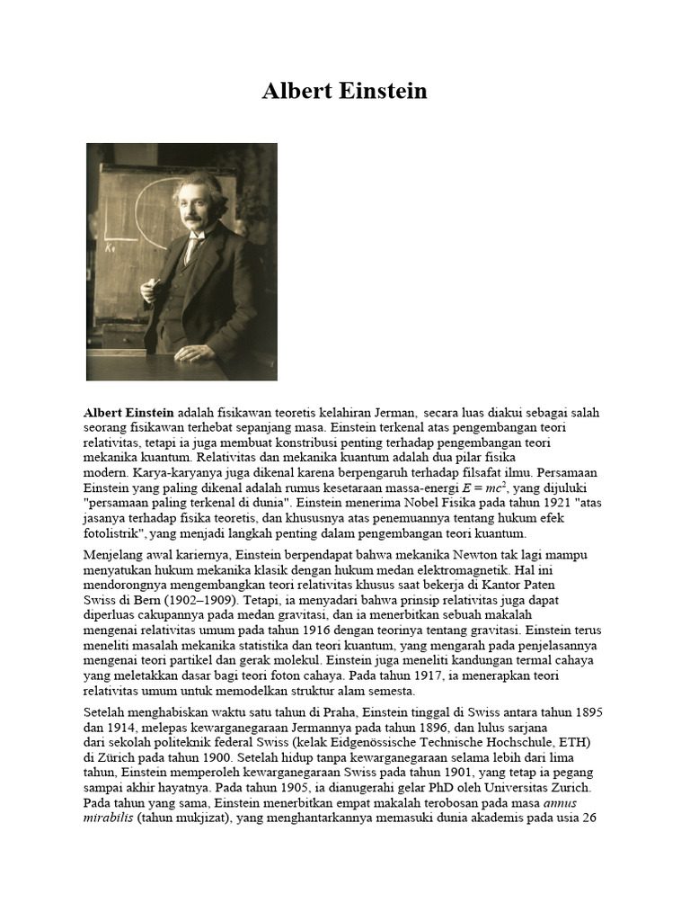Albert Einstein | PDF