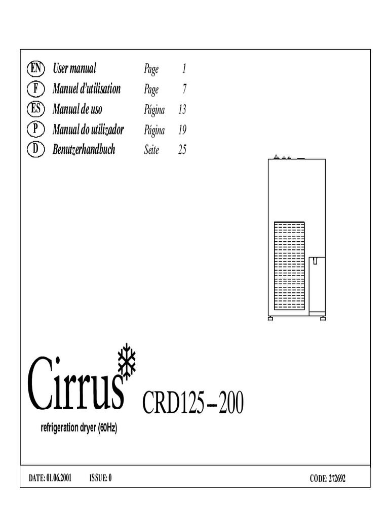 Comprehensive Dryer User Manual | PDF