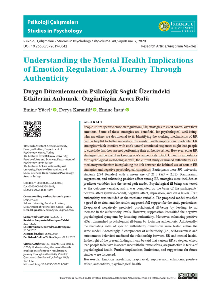 Understanding The Mental Health Implications | PDF