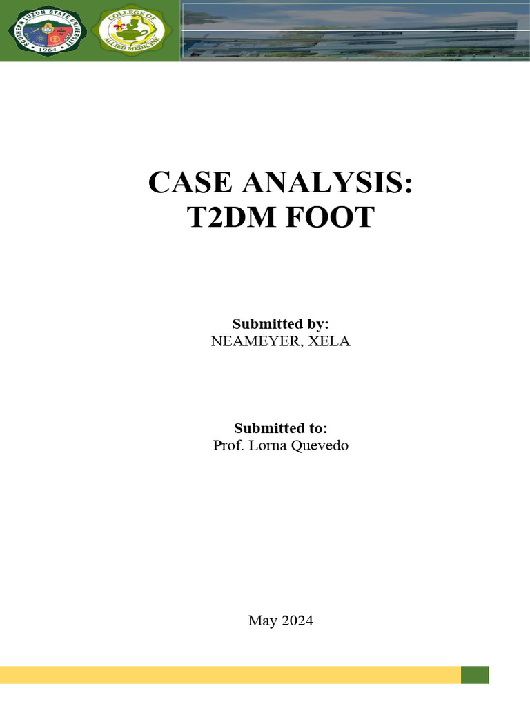 T2DM Foot-BKA-Case Analysis | PDF | Pancreas | Atrium (Heart)
