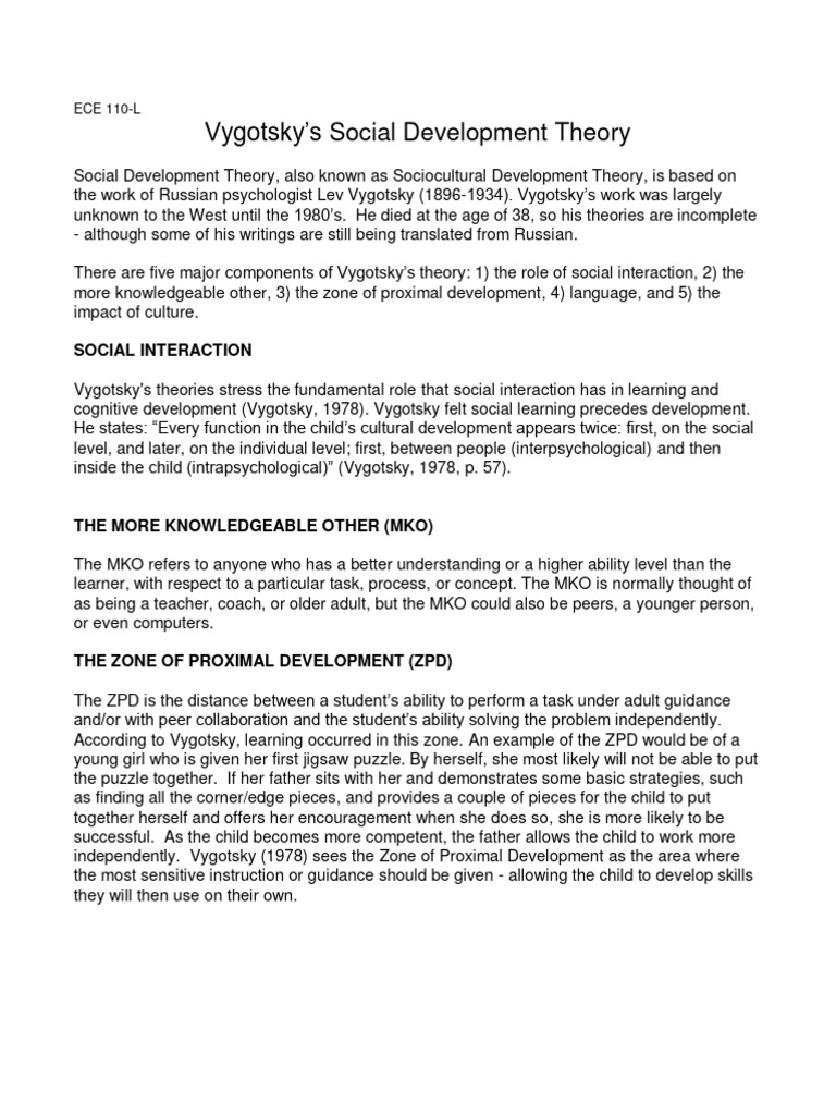 Vygotsky Rev | PDF | Learning | Behavioural Sciences