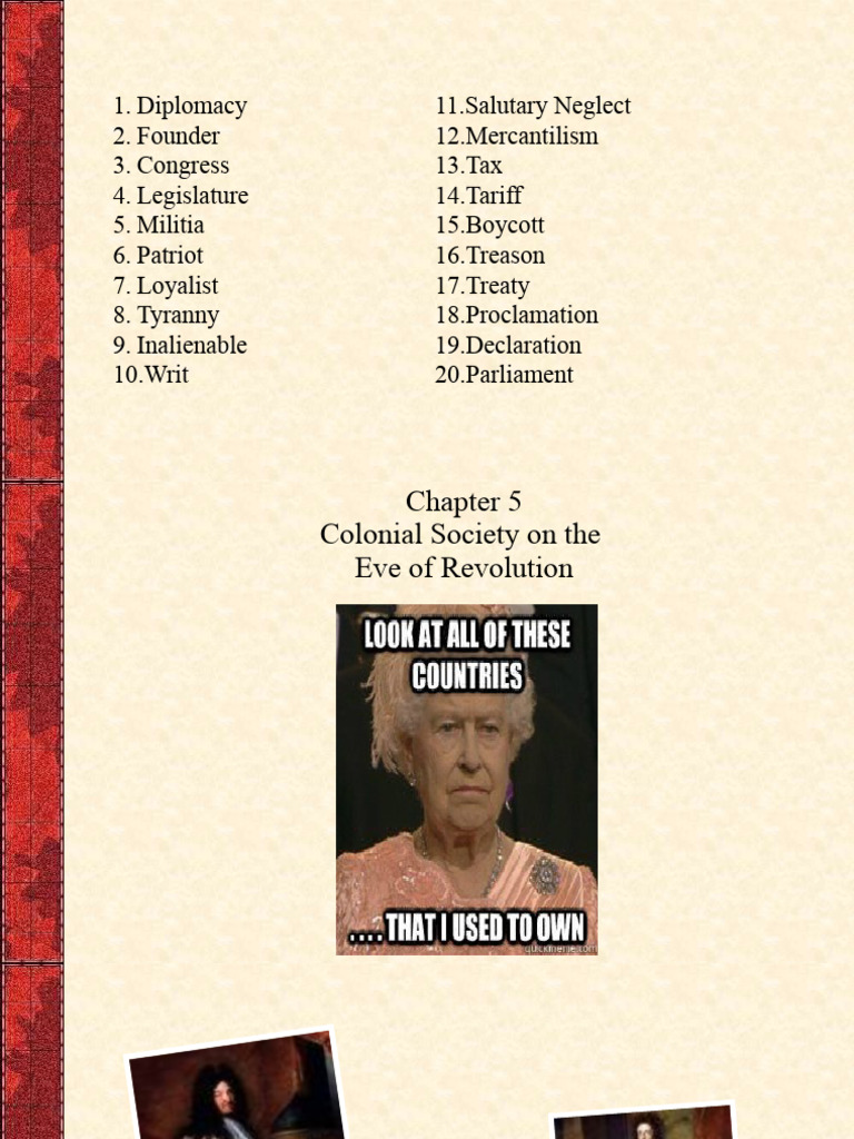 CH 5 Road to Revolution &War '22 final | PDF | New France | George ...