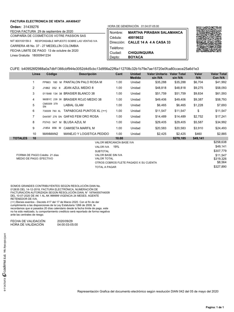 Nombre: C Édula: Direcci Ón: Calle 14 A 4 A Casa 33 Tel Éfono: Ciudad ...