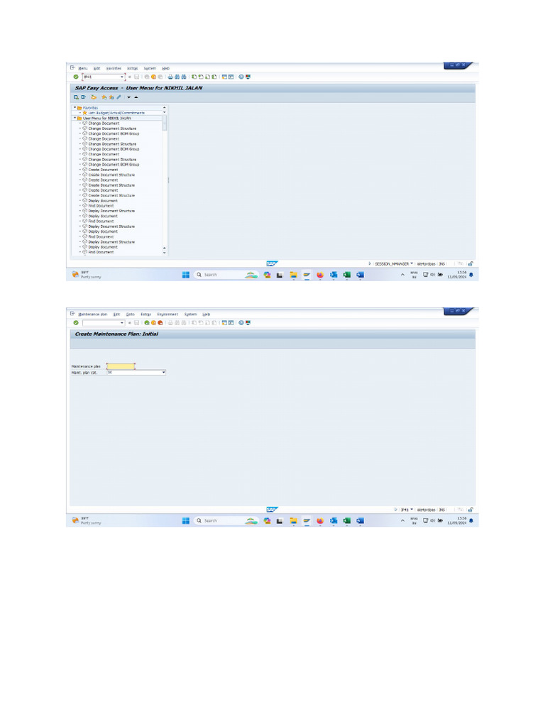 Maintenace Plan Create IP41 | PDF